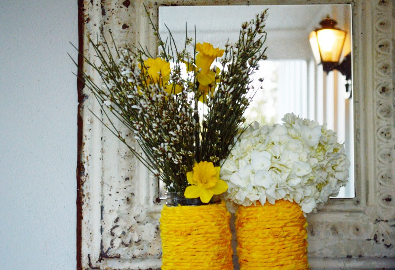 DIY fabric wrapped vase – Mr. Kate