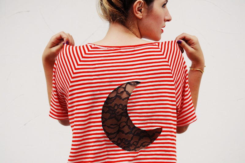 DIY lace insert tee – Mr. Kate