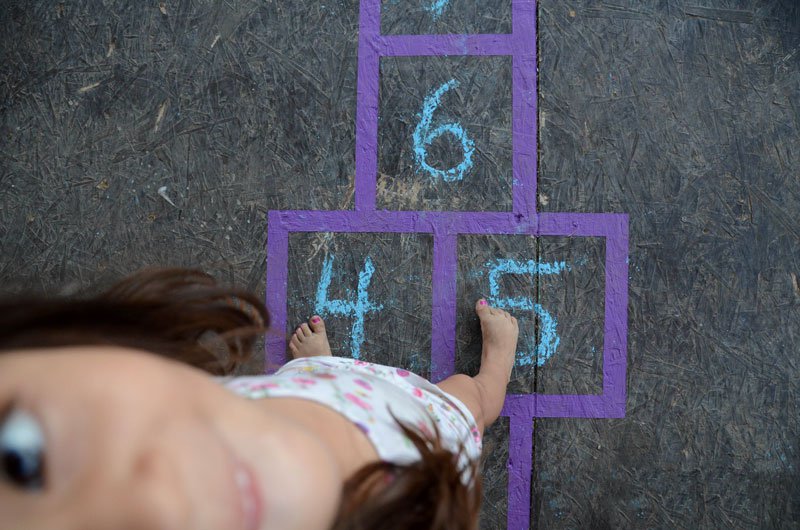 DIY Painted Deck Hopscotch – Mr. Kate