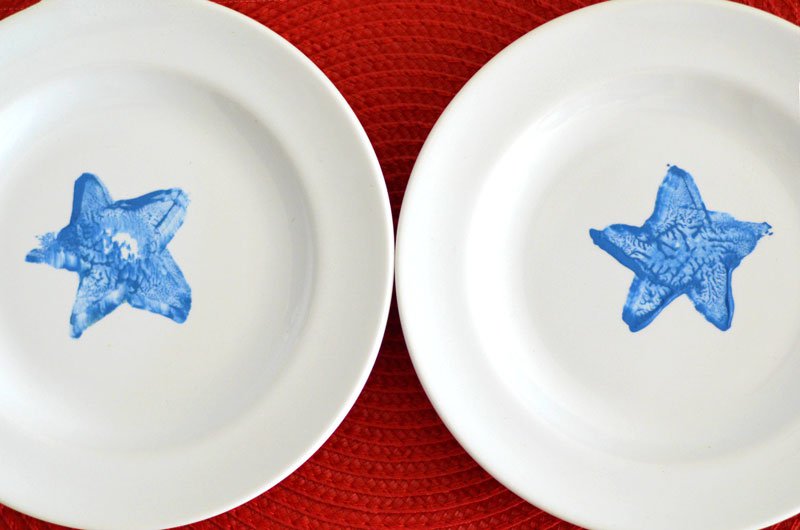 DIY Potato Stamped Plates – Mr. Kate