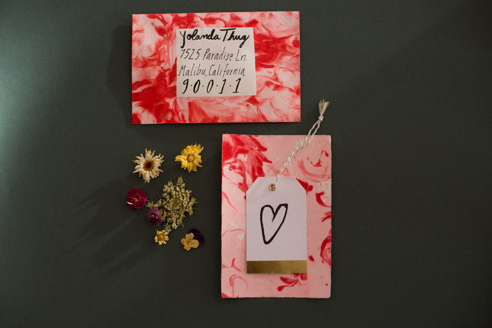 DIY Marble Holiday Cards – Mr. Kate