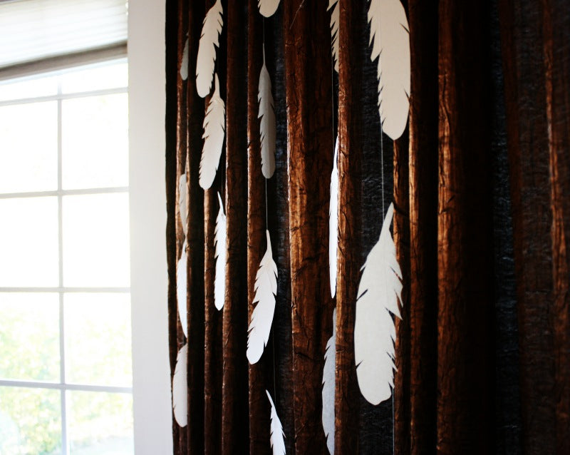 DIY paper feather chain – Mr. Kate