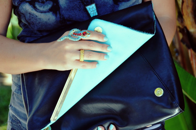 DIY color lined clutch – Mr. Kate