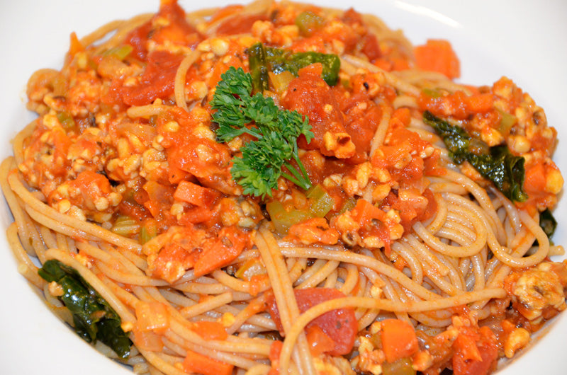 tempeh spaghetti bolognese – Mr. Kate