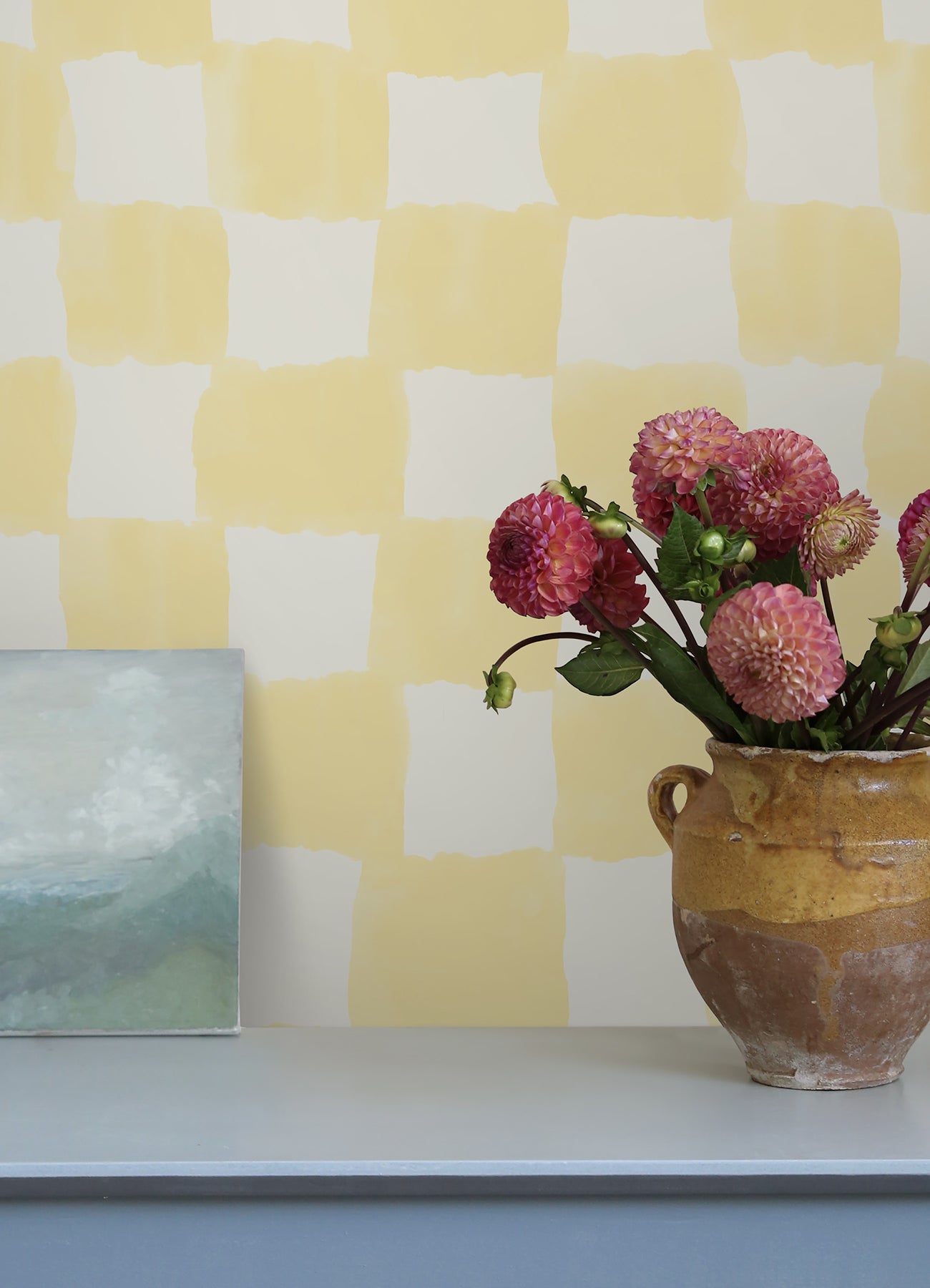 Mr. Kate Tess Watercolor Checker Peel & Stick Wallpaper