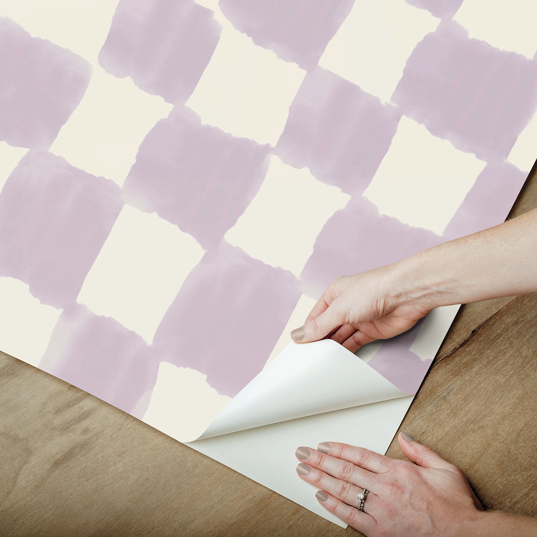 Mr. Kate Tess Watercolor Checker Peel & Stick Wallpaper